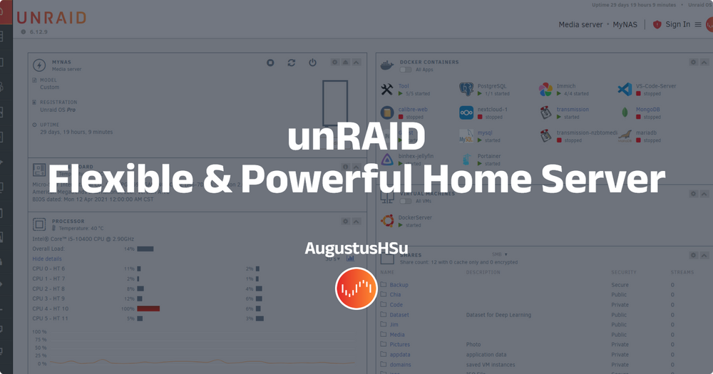 unRAID Server Note 01